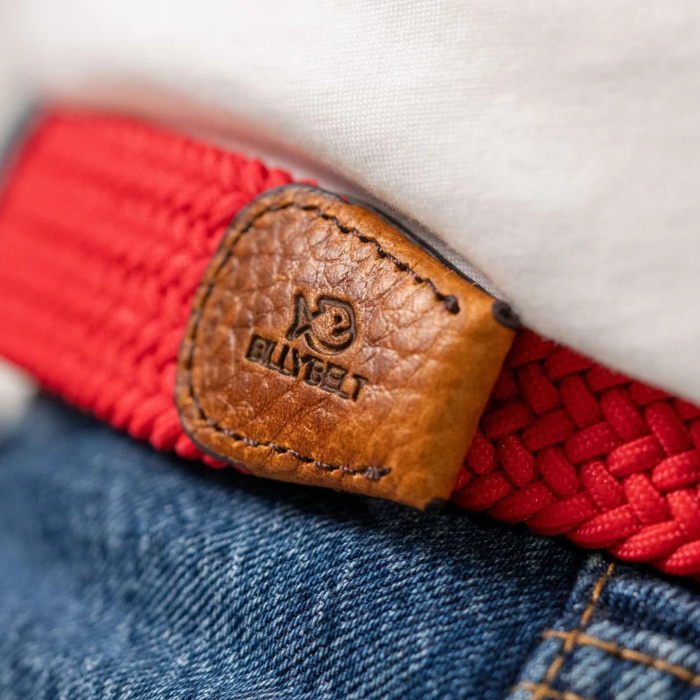 Billybelt - Woven Belt - Cardinal Red