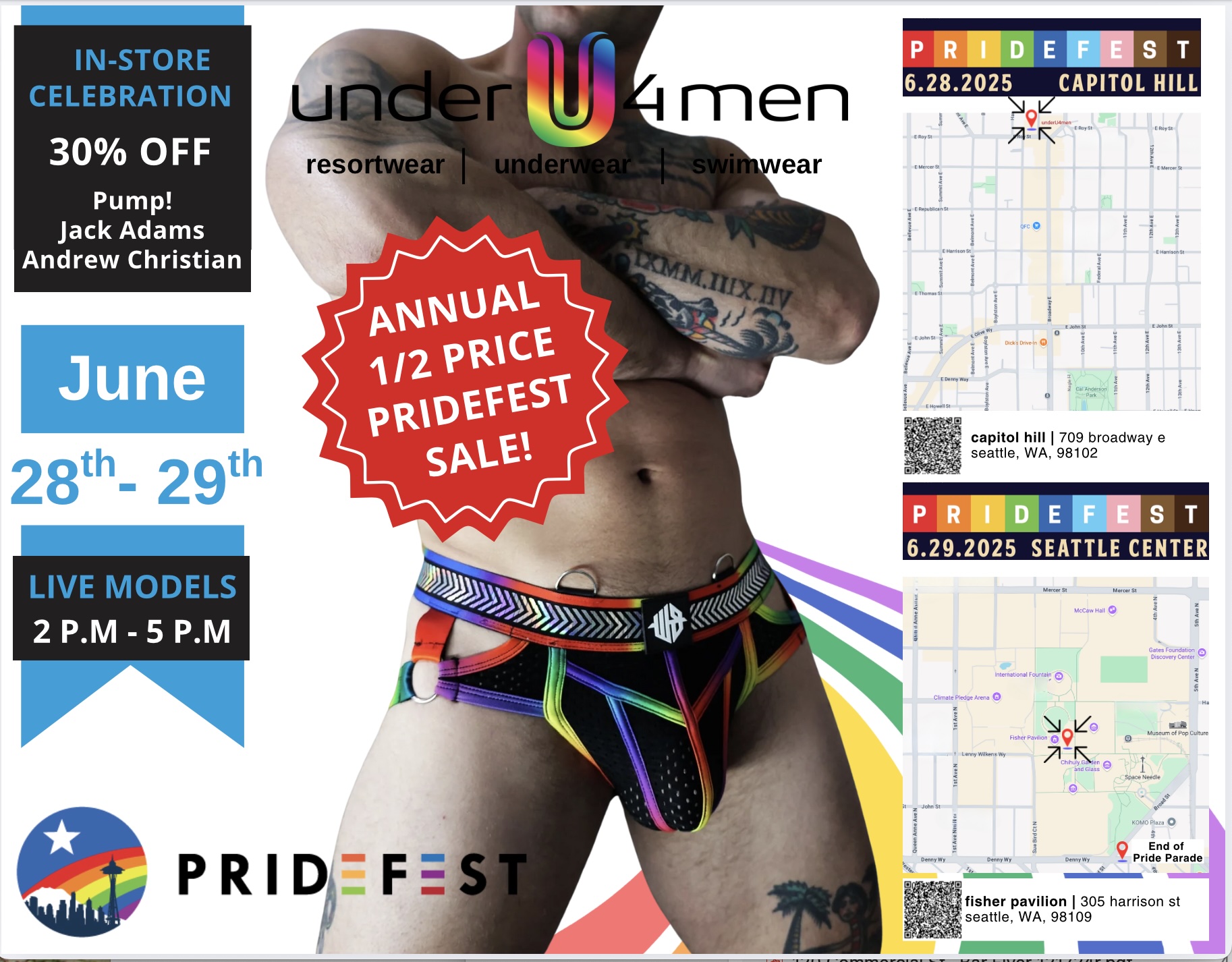SEATTLE PRIDEFEST 2025 - underU4men