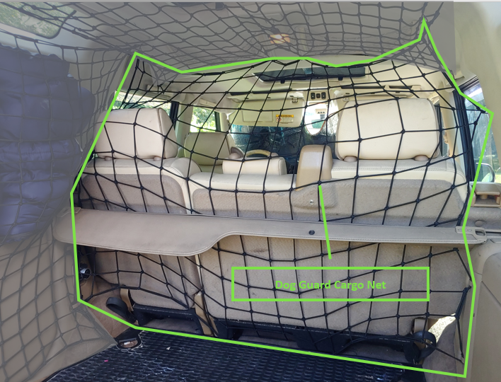 Storage Bin Organizational System Outside cargo net