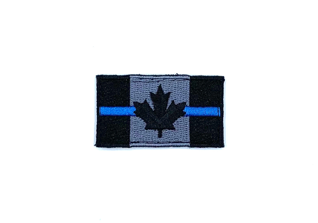DST Small Canadian Flag Patch - Thin Blue Line