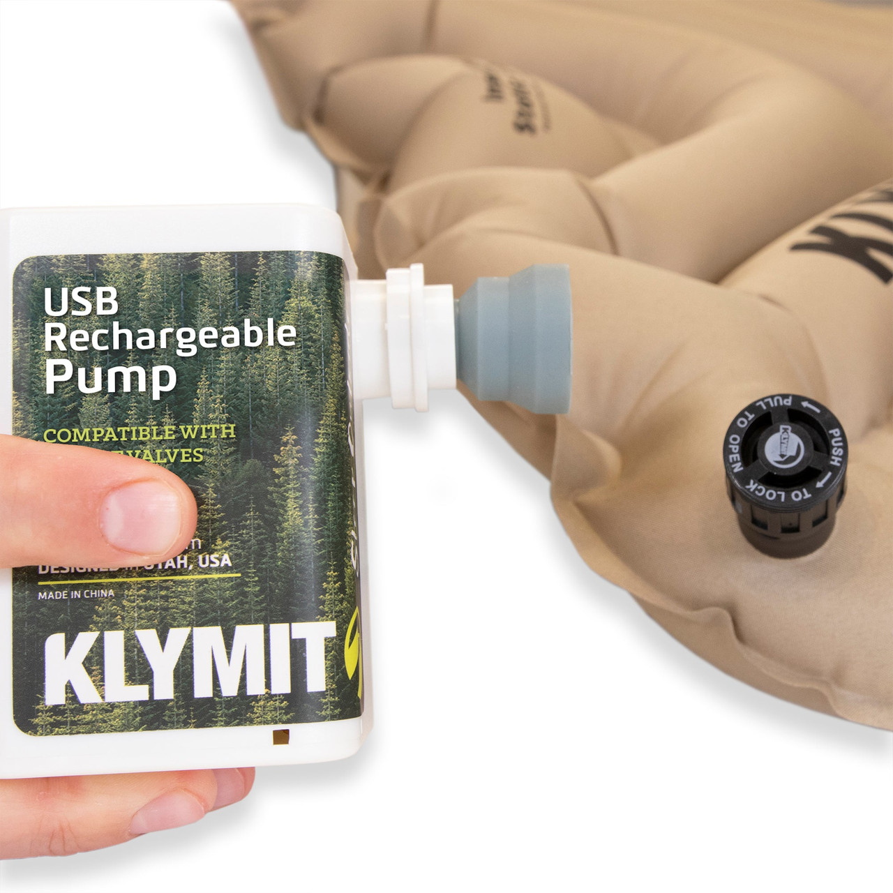 Klymit USB Rechargeable Pump - White
