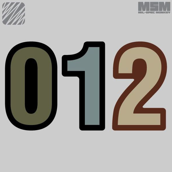 MSM Tac Numbers Morale Patch