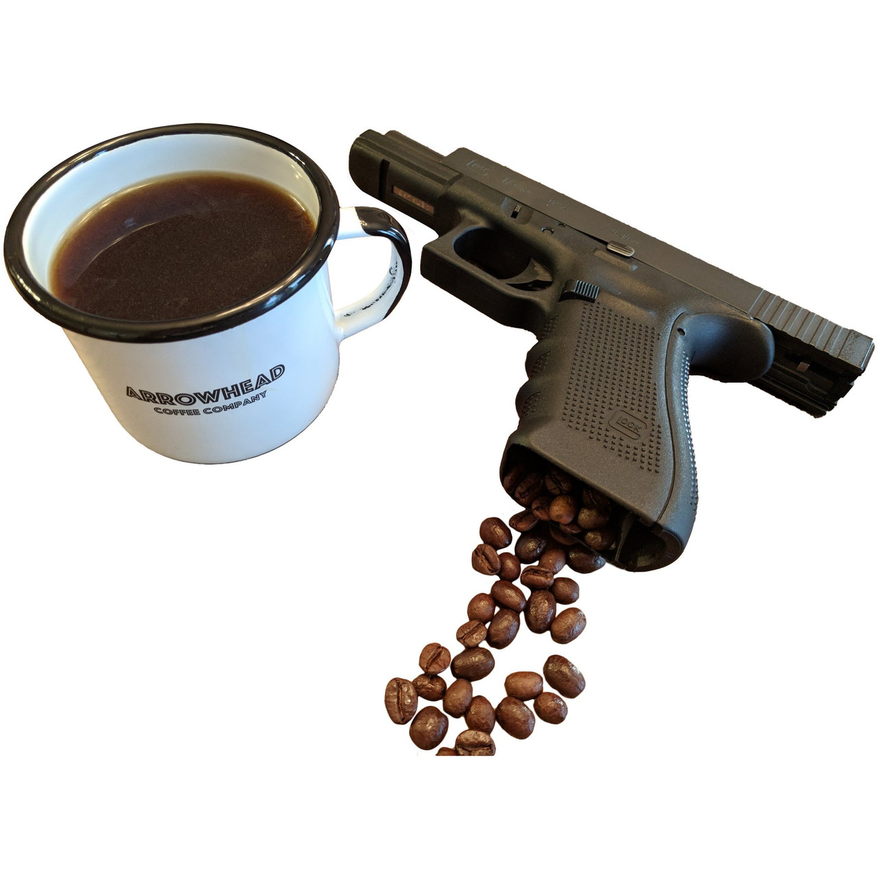 Arrowhead Coffee Company Classic Logo Enamel Stainless Steel Mugs