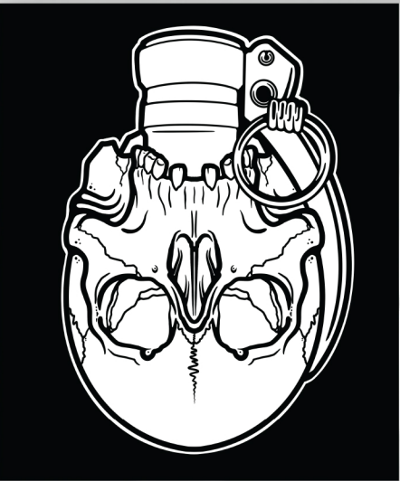 Cleared Hot Co. Skully Frag T-Shirt