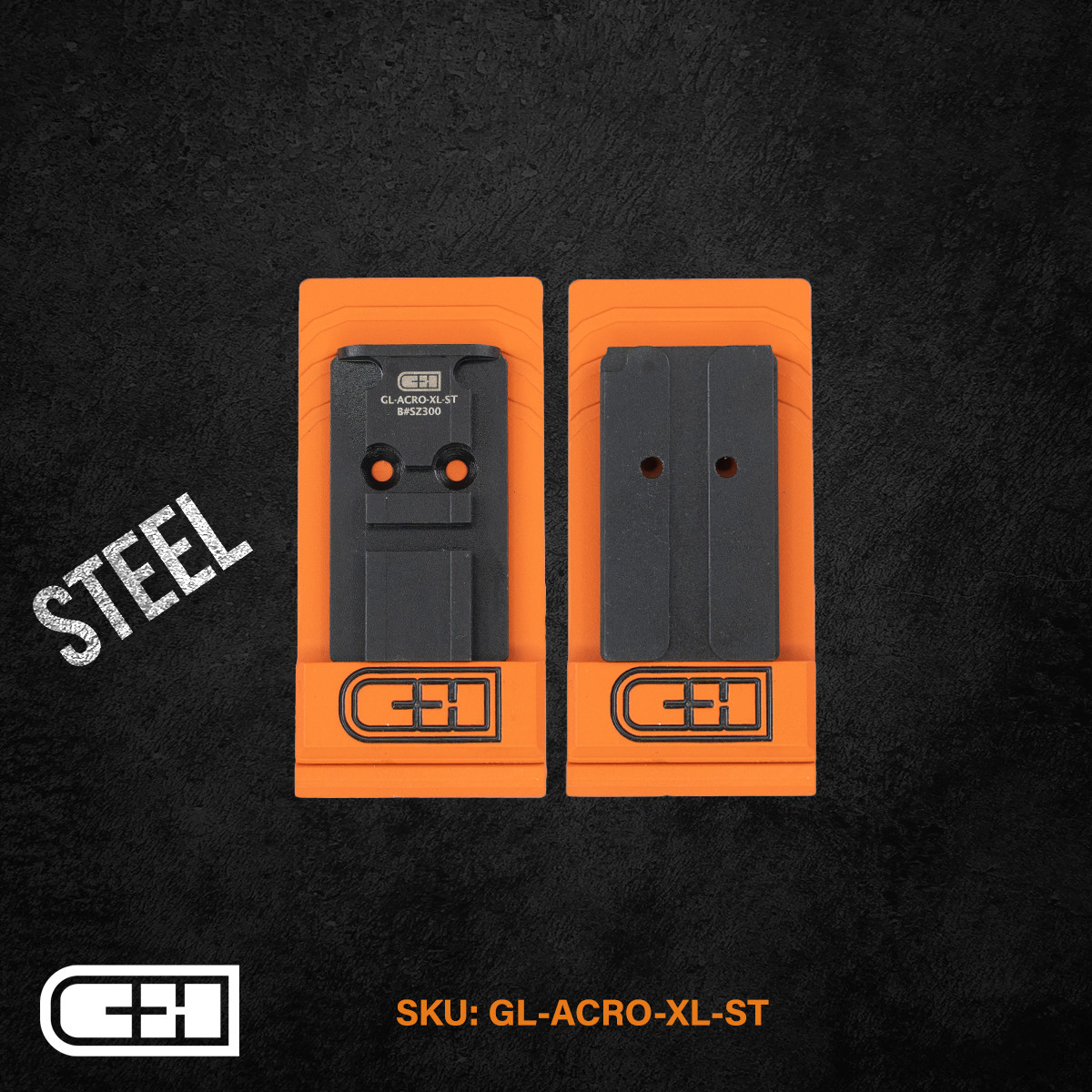 C H Precision V4 Mil Leo Adapter Aimpoint Acro Fits Glock Mos Steel