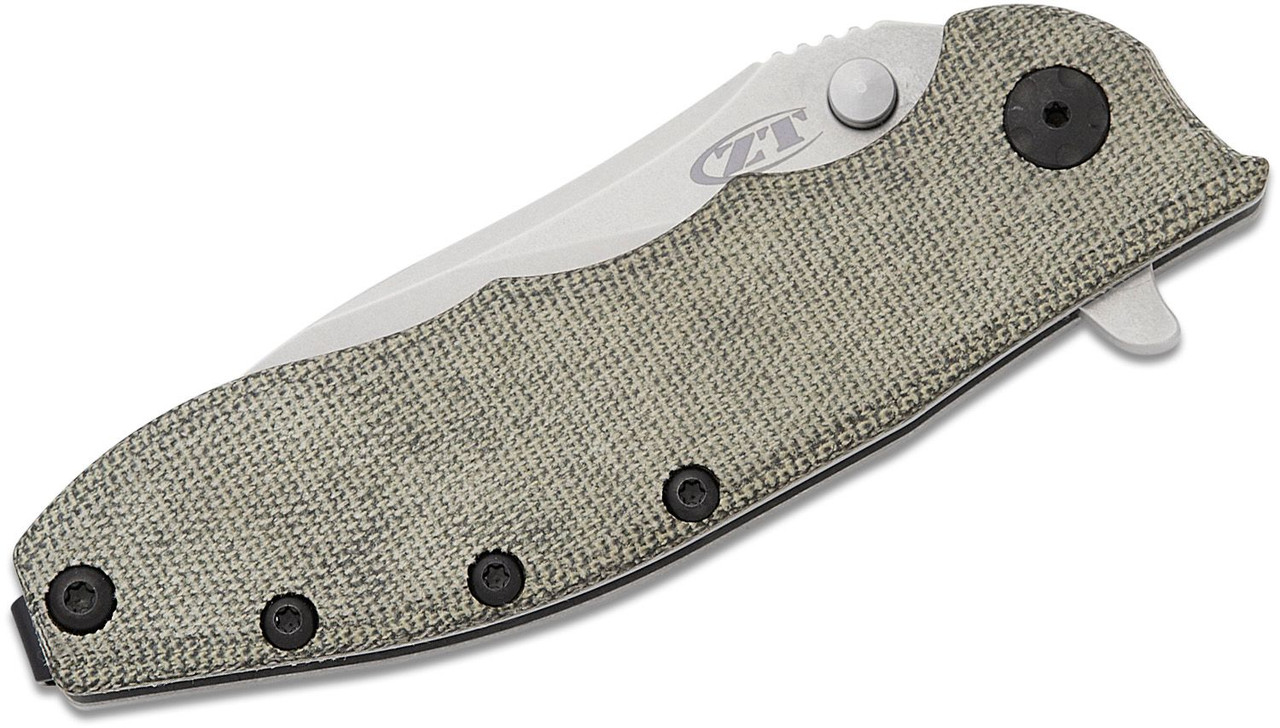 Zero Tolerance 0562MIC Hinderer Frame Lock Flipper Knife (3.5" CPM ...