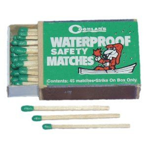 Coghlan's Waterproof Safety Matches - 1 Pack (10 Matchboxes = 450 Total ...