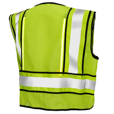 Flying Cross - Hi-Viz Yellow Lit Safety Vest
