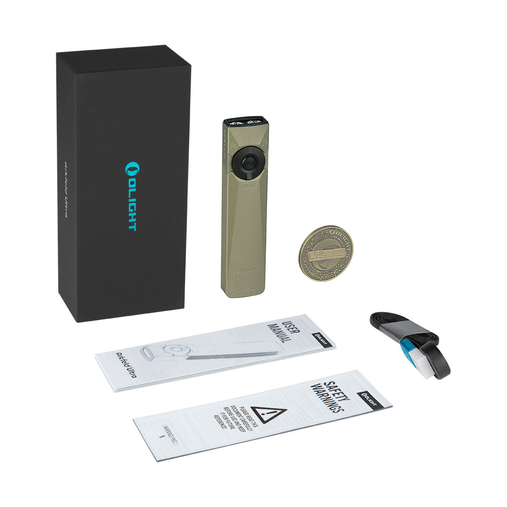 Olight - Arkfeld Ultra 3-In-1 EDC Rechargeable Flashlight/Laser/UV
