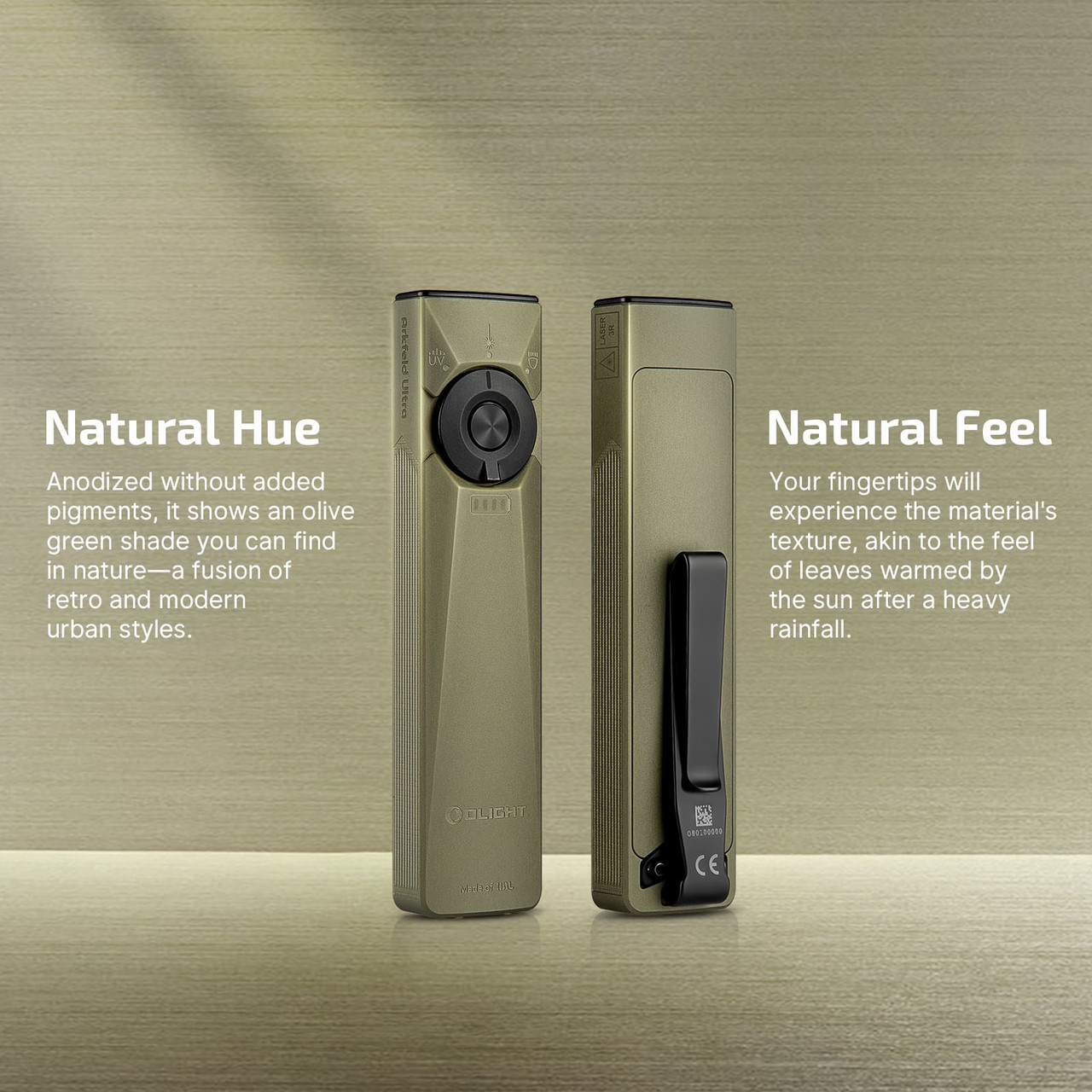 Olight - Arkfeld Ultra 3-In-1 EDC Rechargeable Flashlight/Laser/UV