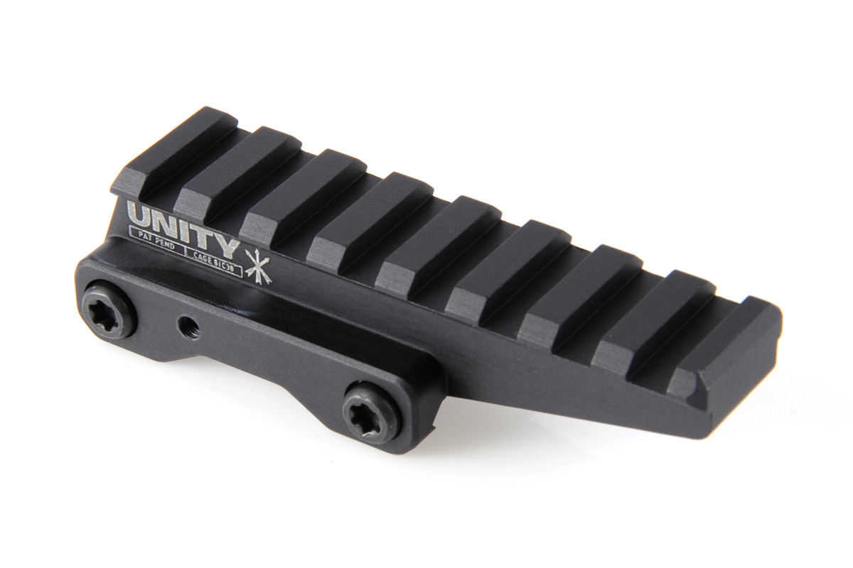 Unity Tactical FAST Optics Riser (SHORT for lower 1/3 cowitness optics)