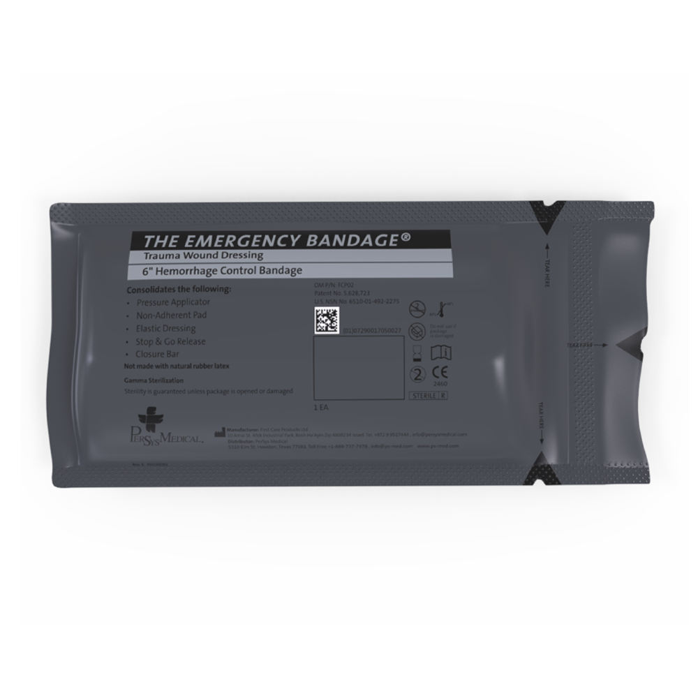 Persys Medical 6" Emergency (Israeli) Bandage - Military