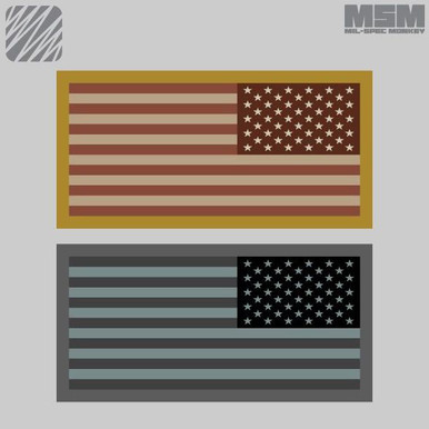 MSM US Flag Mini Reversed Morale Patch