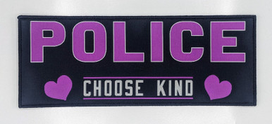 DS Woven Police "Choose Kind" Patch (4" x 10")