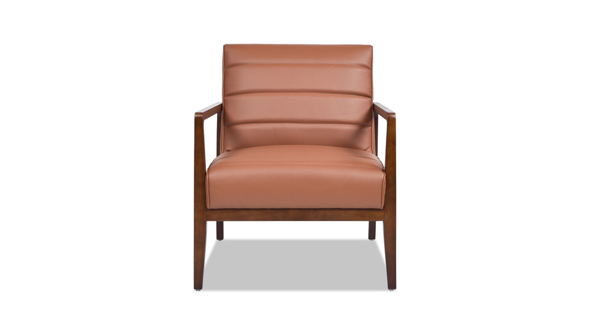 Kenneth 28" Modern-Transitional Lounge Accent Chair, Brown - Jennifer ...
