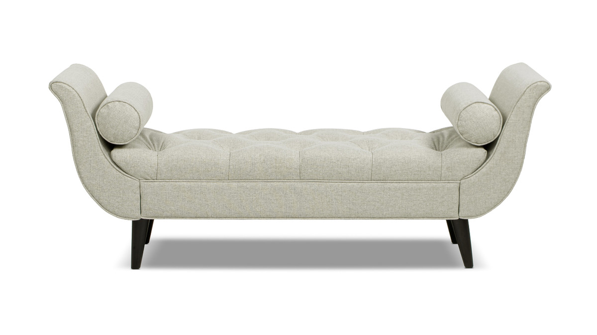 Alma Tufted Entryway Bench, Taupe - Jennifer Taylor Home