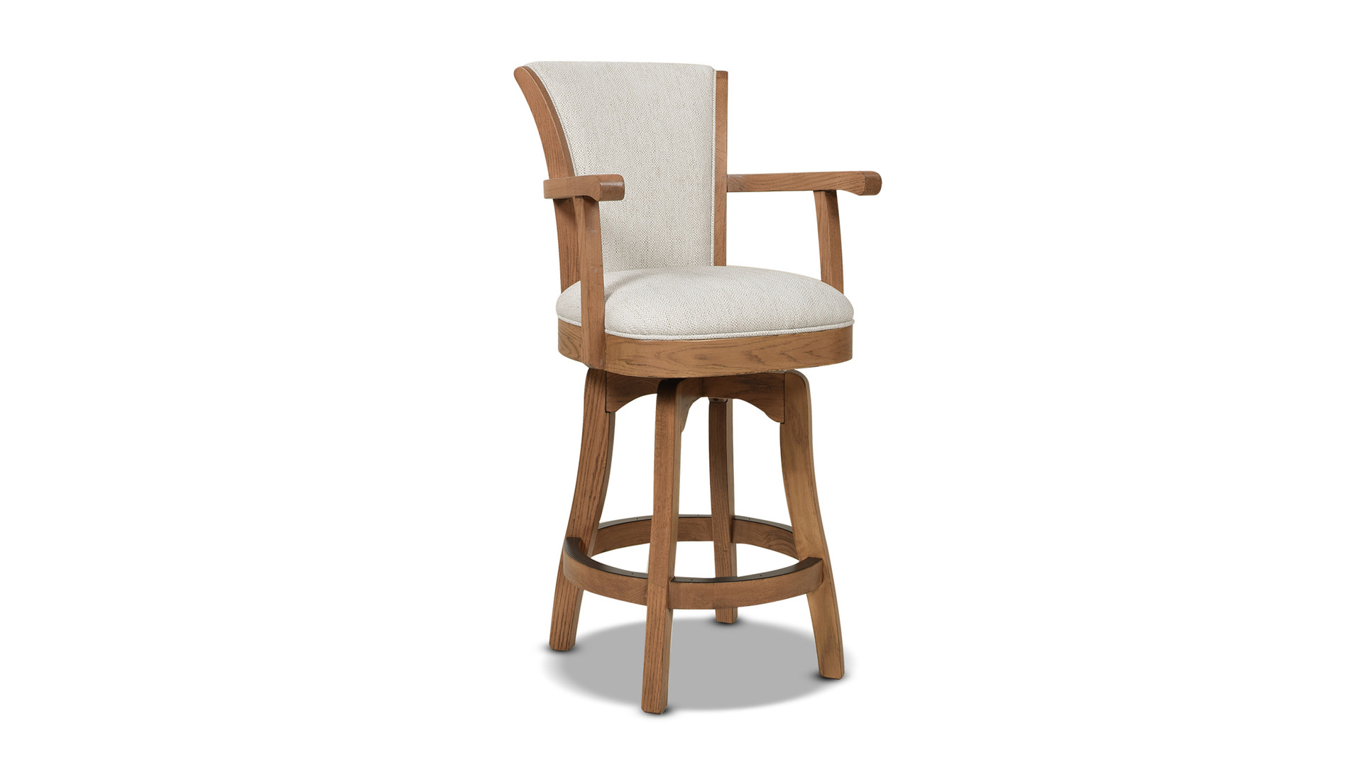 Williams 27” Swivel Counter Height Bar Stool, White Pepper - Jennifer ...
