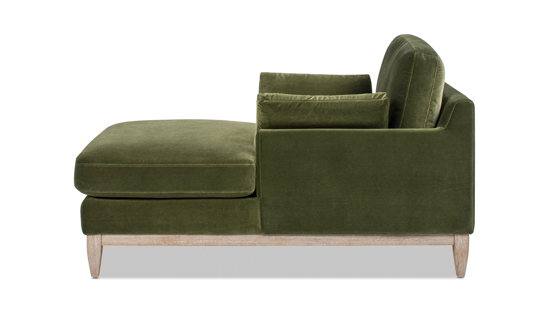 Pasadena Modern Farmhouse Chaise Lounge Chair, Olive Green - Jennifer ...