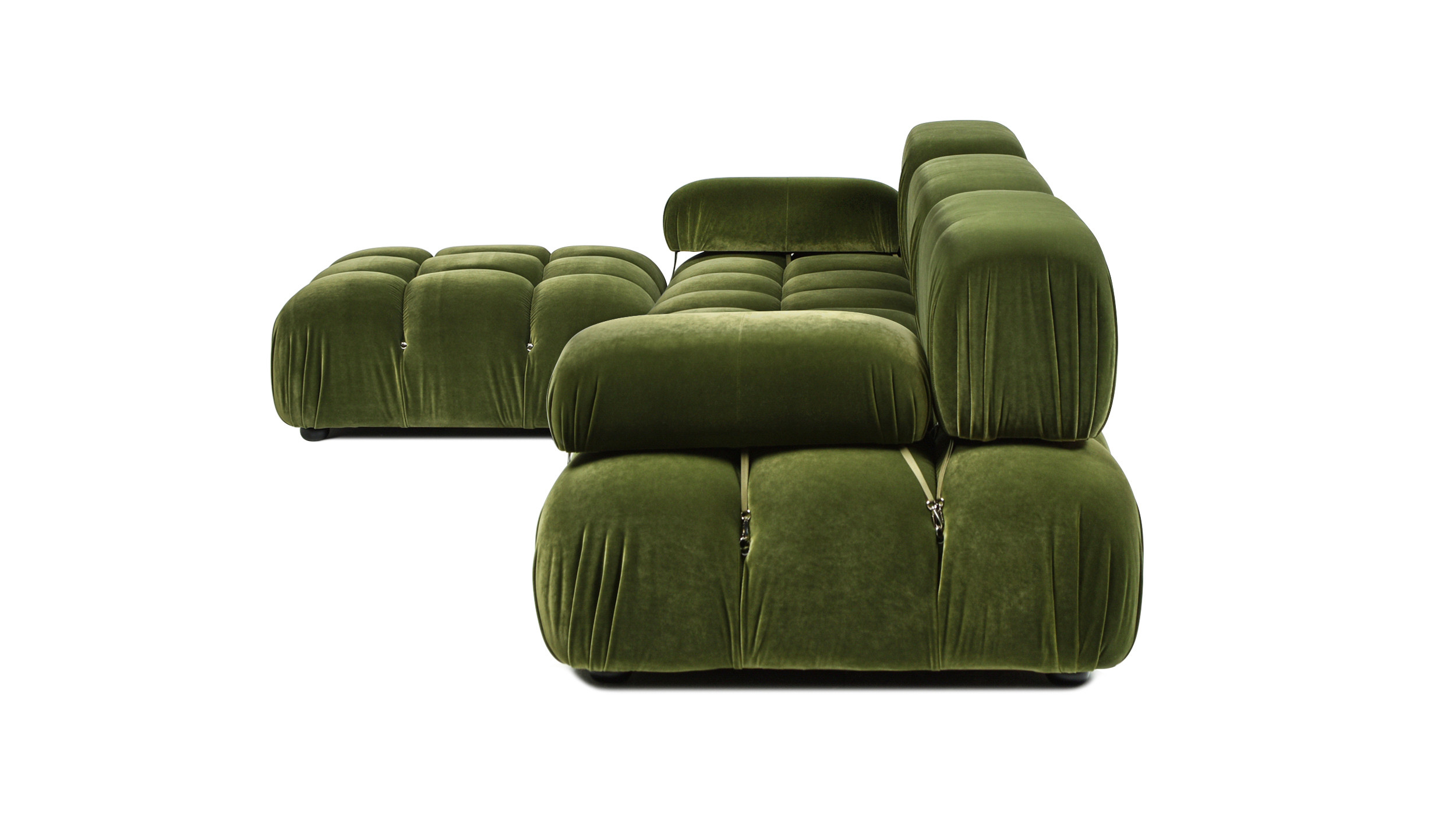 Marcel 109.5" Bubble Modular Modern 4-Piece Reversible Sectional Sofa ...
