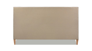 Haley Upholstered Cane-Back Platform Bed, King, Snow White - Jennifer Taylor Home