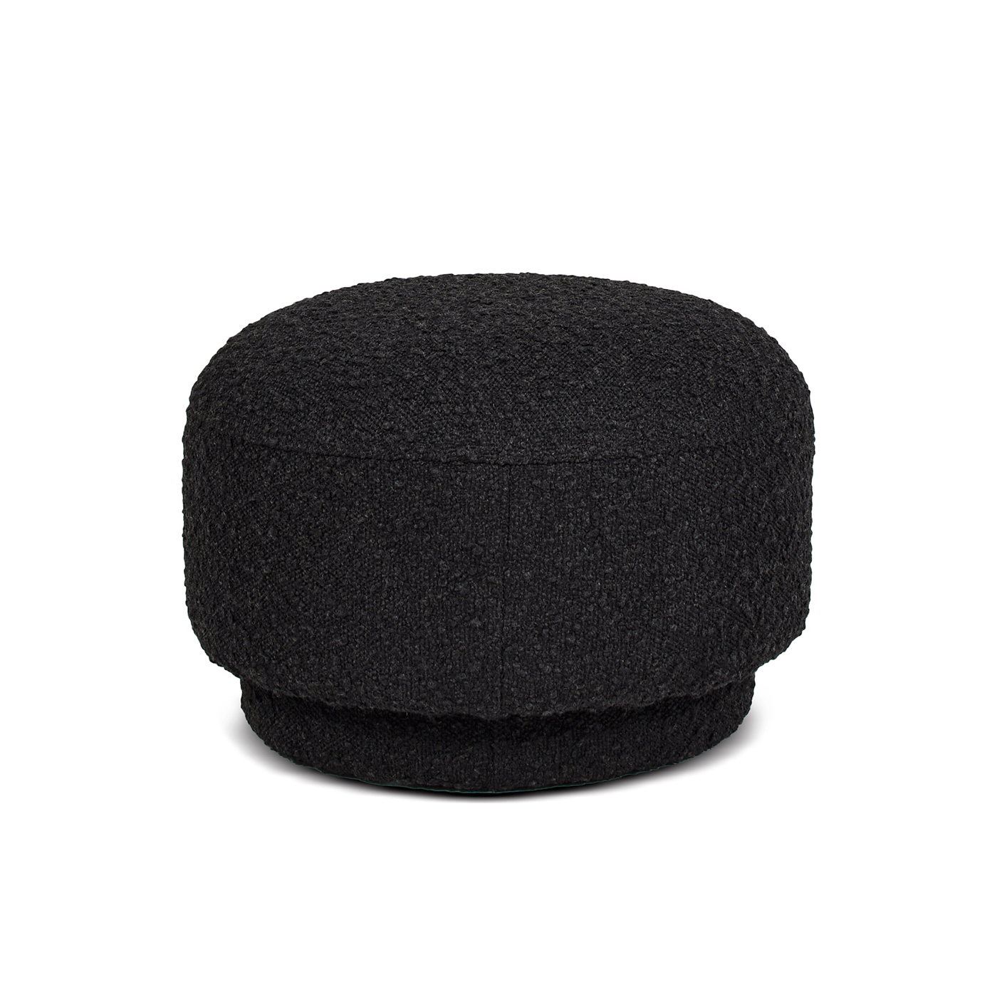 Black footstool ottoman store