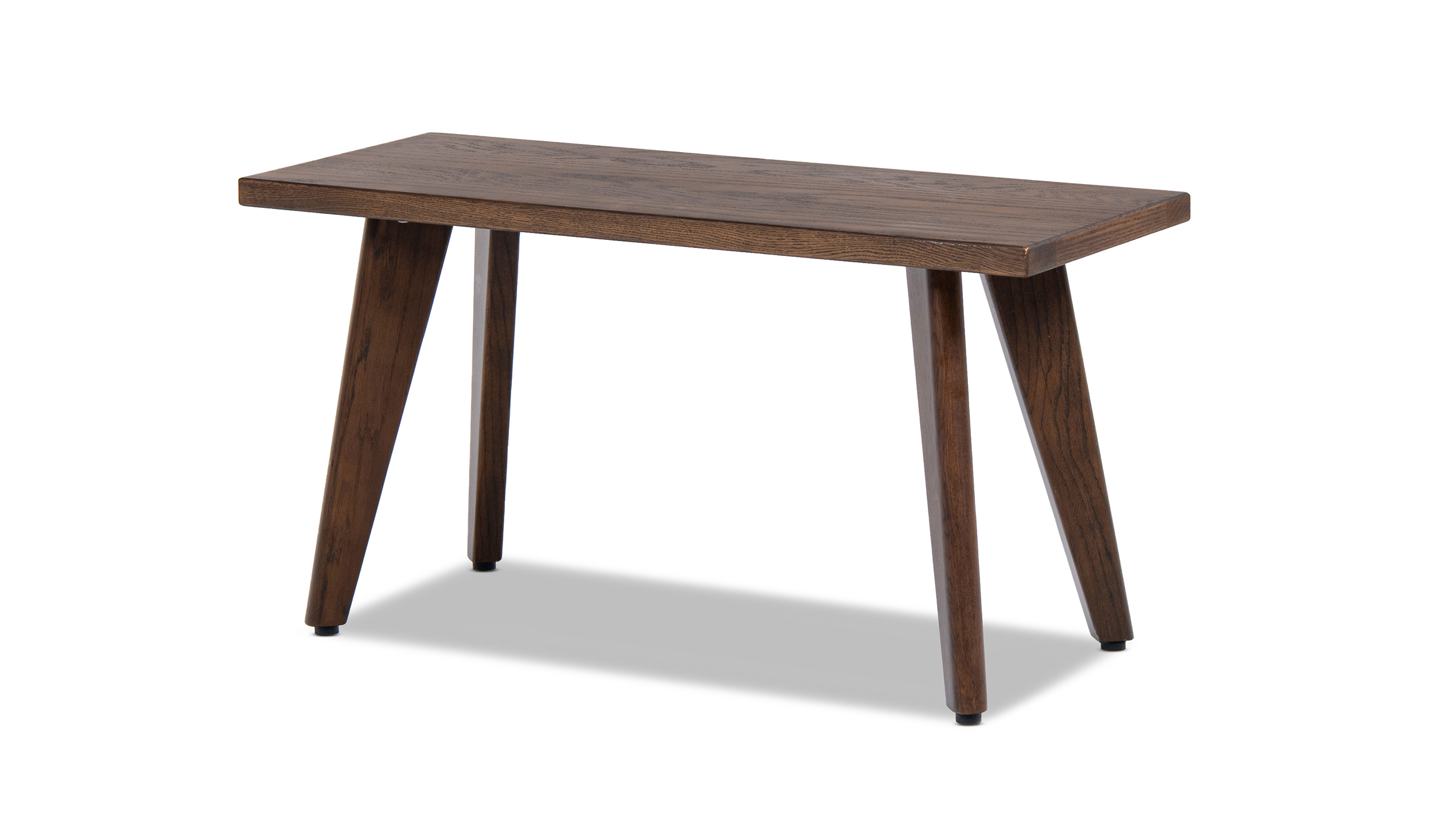 Capri 35.5" Solid Red Oak Wood Bench, Dark Brown - Jennifer Taylor Home