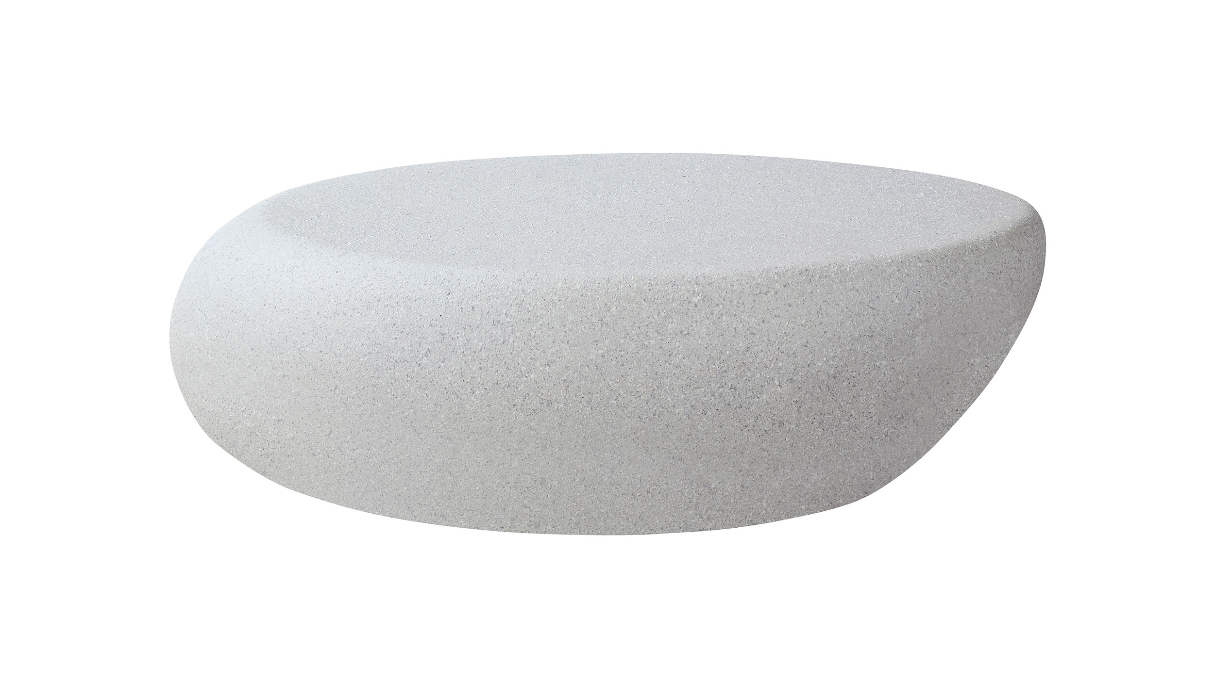 Aurelo 43.31" Oval Faux Stone Coffee Table - Jennifer Taylor Home