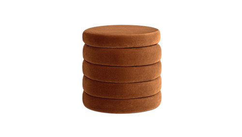 Burnt orange pouf ottoman store