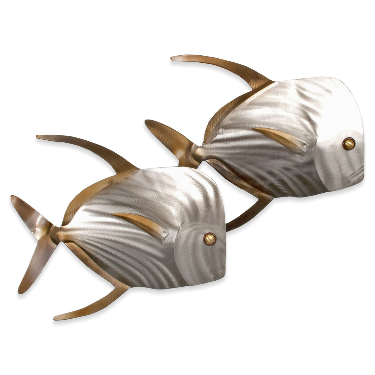 Lookdown Fish Pair Metal Wall Decor - MM167