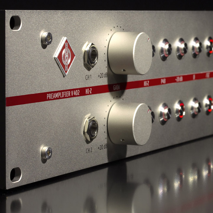 Introducing the Neumann V 402 Microphone Preamp! - Front End Audio