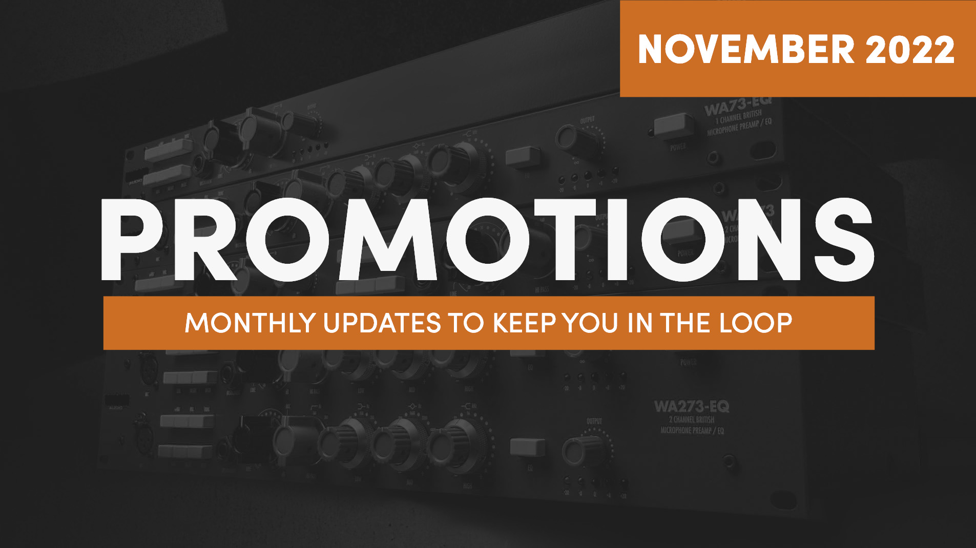 November Promotions at Front End Audio - Front End Audio