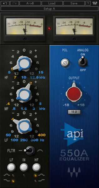 Waves API 550A & 550B Equalizers Plug-In | FrontEndAudio.com