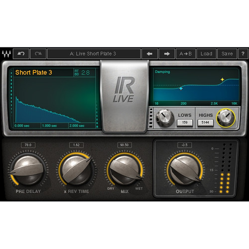 Waves IR-Live Live Sound Convolution Reverb Plug-In | FrontEndAudio.com