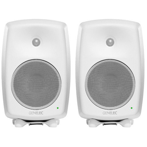 Genelec 8050BW Studio Monitors (White) | FrontEndAudio.com