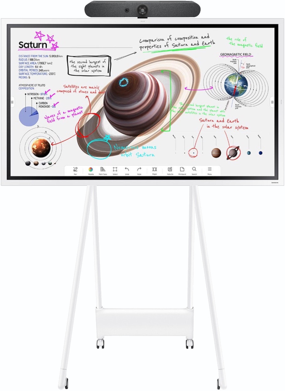 55" Samsung Interactive Pro and cart + Logitech Rally Bar mini Kit ...