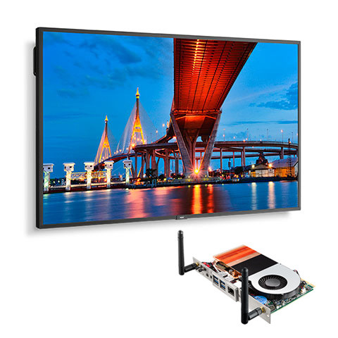 65" Ultra High Definition Commercial Display with Built-In Intel PC ...