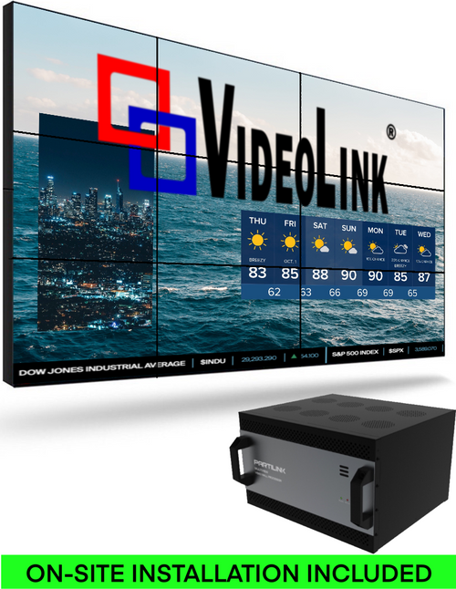 Custom Premium 3x3 Video Wall COMPLETE SOLUTION - VideoLink®