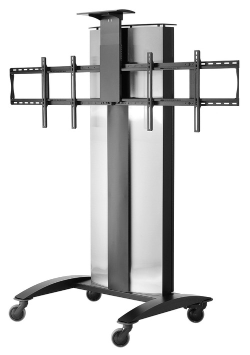 SmartMount® Flat Panel Video Conferencing Cart for (2) 40" to 55 ...