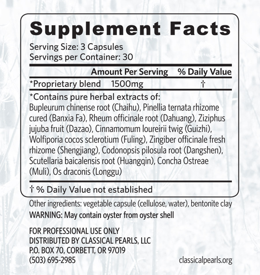Chaihu Jia Longgu Muli Tang | Classical Pearls Herbal Formulas