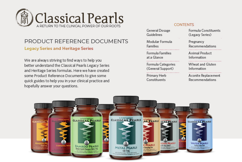 Product Reference Documents - Classical Pearls Herbal Formulas