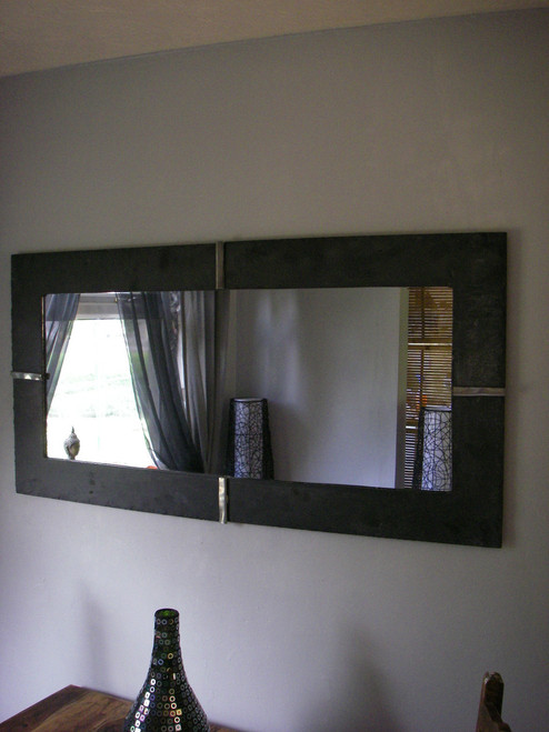 "Graphite" Slate Framed Mirror - DRIFTWOOD INTERIORS