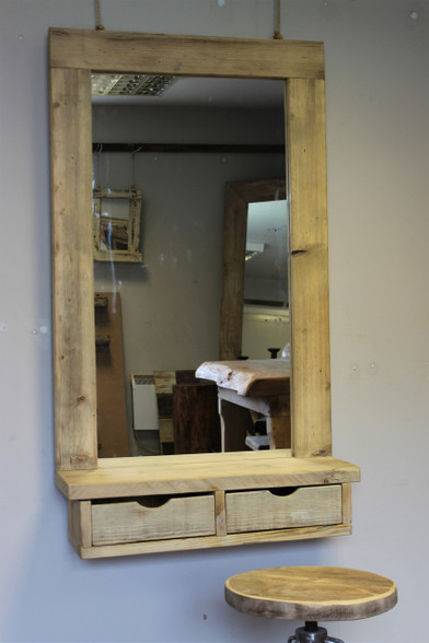rustic industrial Salon Barber shop Styling Station with Drawer