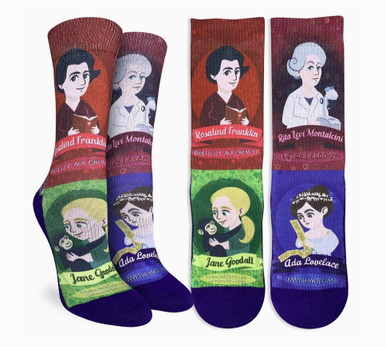 Famous Women in Science Socks - Mary Baldwin Campus Store