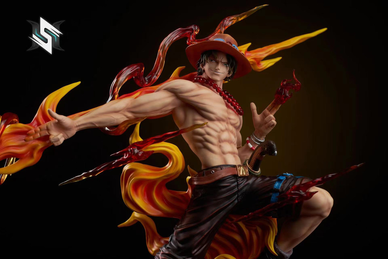 * Pre-order * HS Studio One Piece Portgas D. Ace Resin Statue - Bucket ...