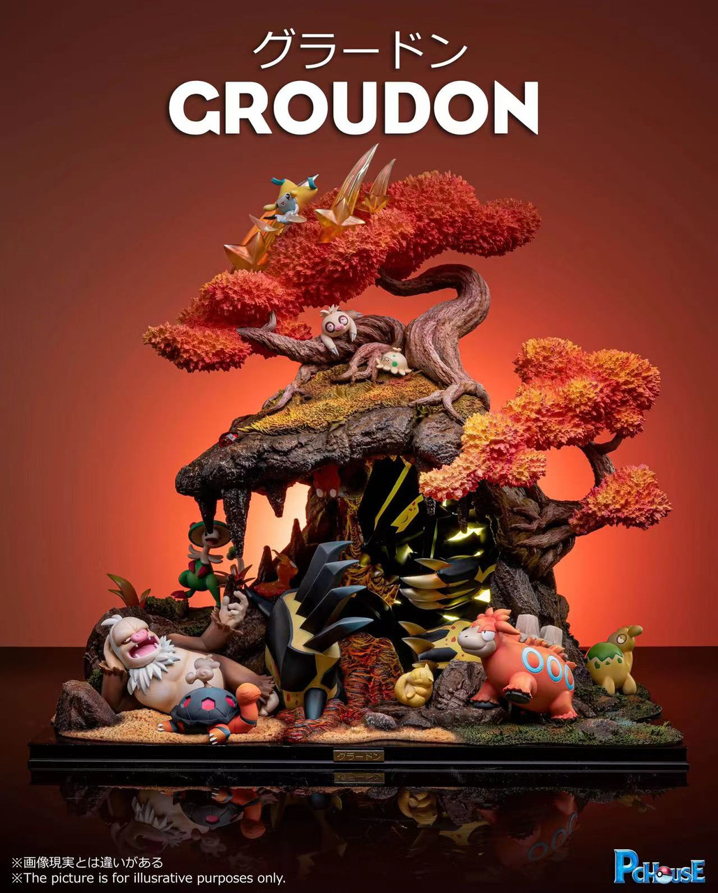 * Pre-order * DigitalMonster Studio Pokémon Groudon Resin Statue ...