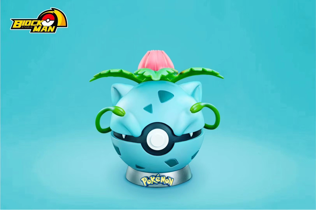 * Pre-order * BlockMan Studio Pokémon Venusaur Poké Ball Resin Statue ...