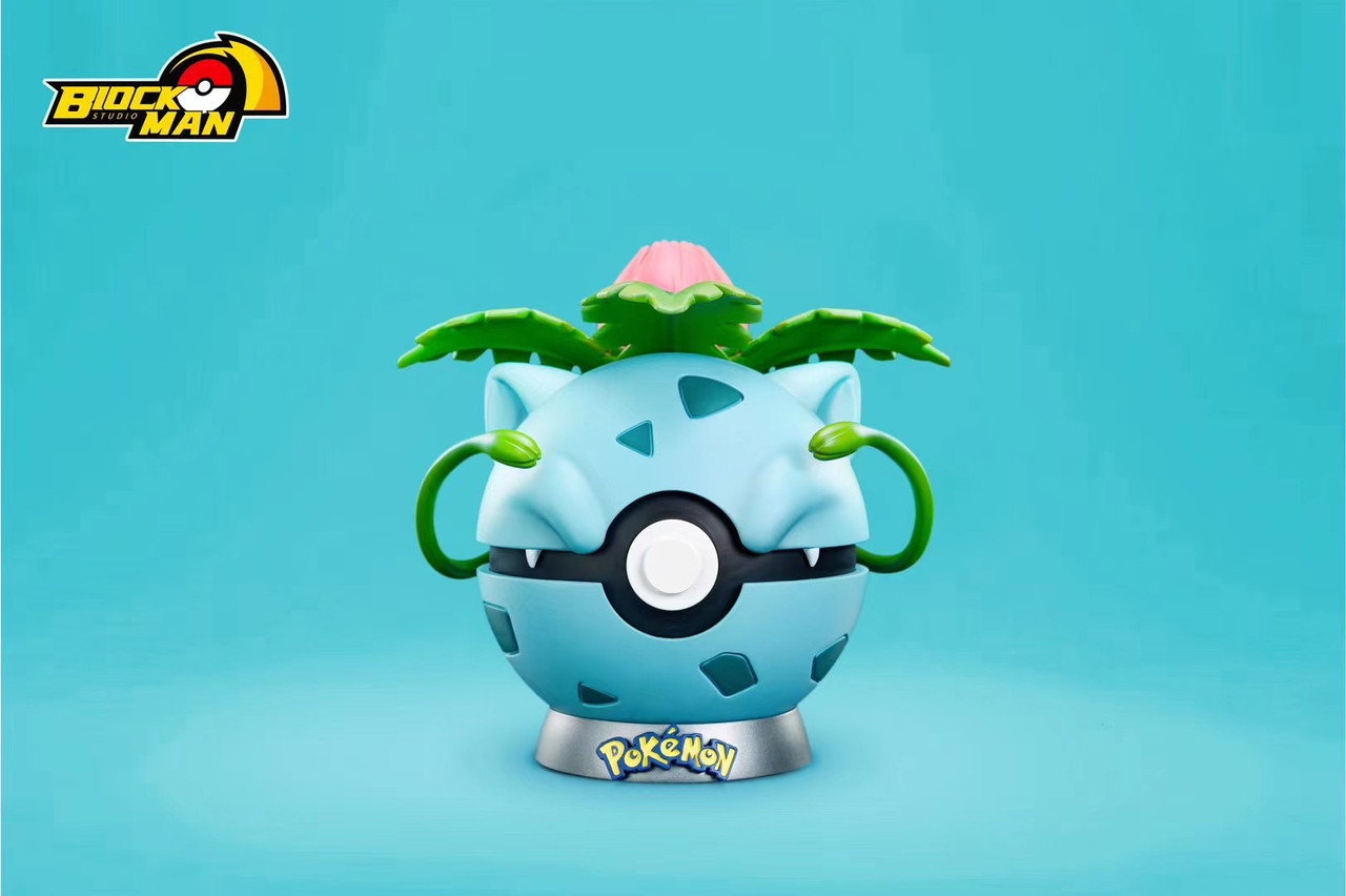 * Pre-order * BlockMan Studio Pokémon Venusaur Poké Ball Resin Statue ...