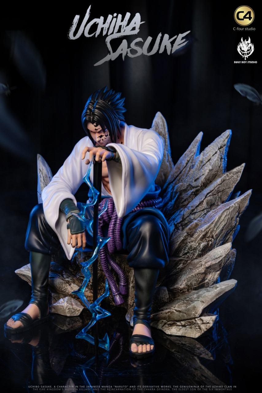 * Pre-order * C4 Studio Naruto sitting position Uchiha Sasuke Resin ...