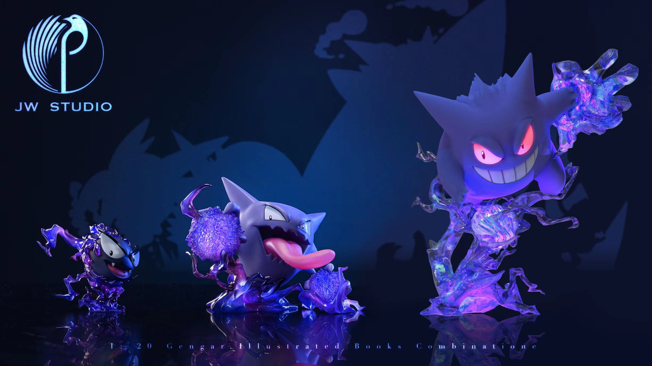* Pre-order * JW Studio Pokémon Gengar Resin Statue - Bucket&Shovel