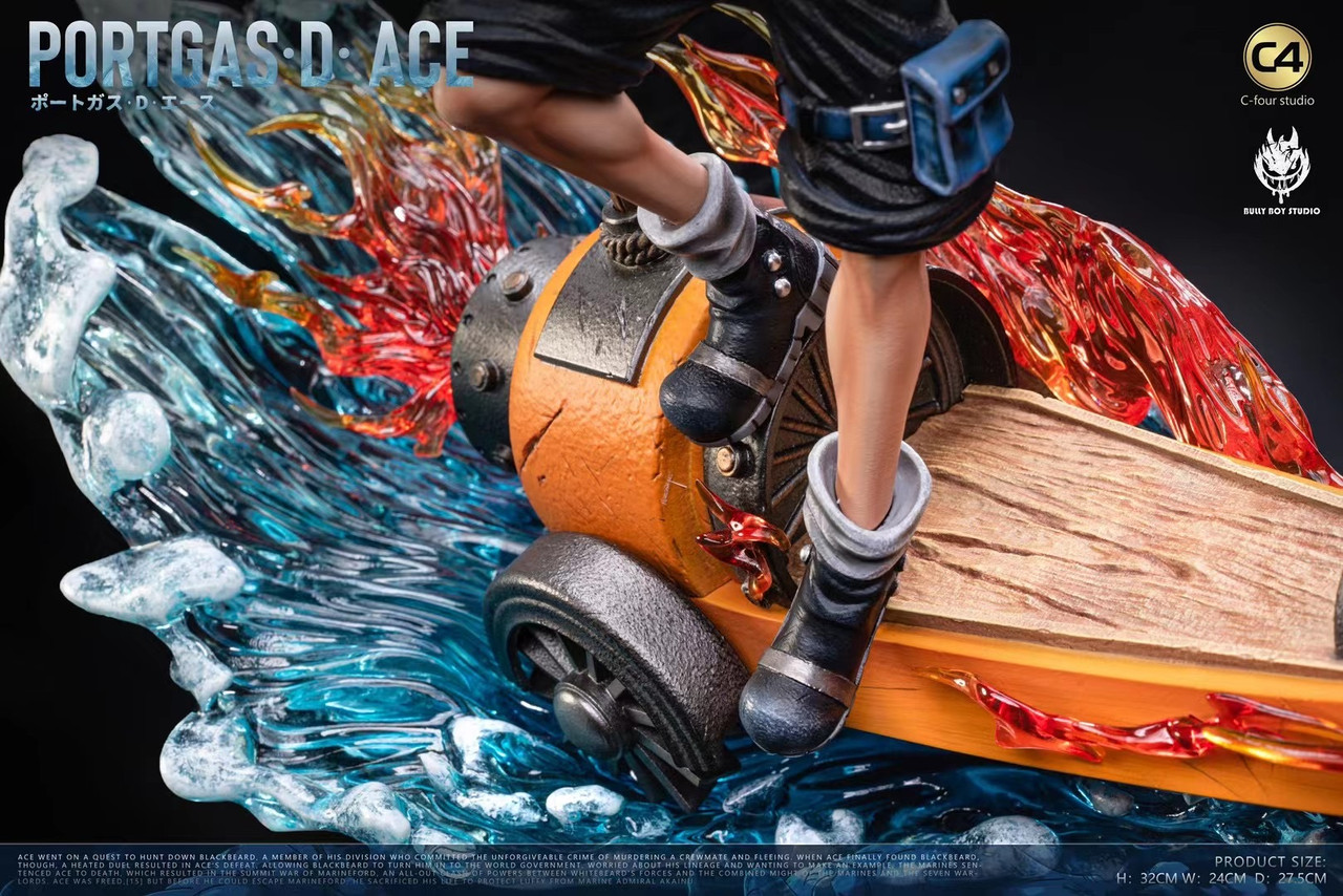 *Pre-order * C4 Studio One Piece Portgas D. Ace Resin Statue - Bucket ...